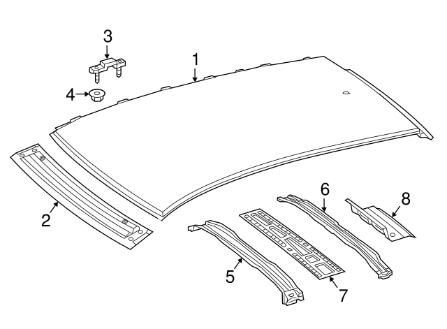 246-650-00-00 - Header Panel 2015-2017 Mercedes-Benz | Mercedes-Benz ...