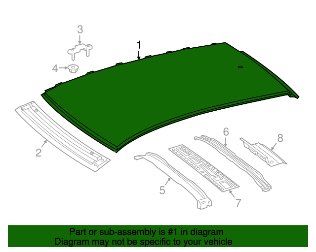 246-657-00-09 - Roof Panel 2015-2017 Mercedes-Benz | Mercedes-Benz USA ...
