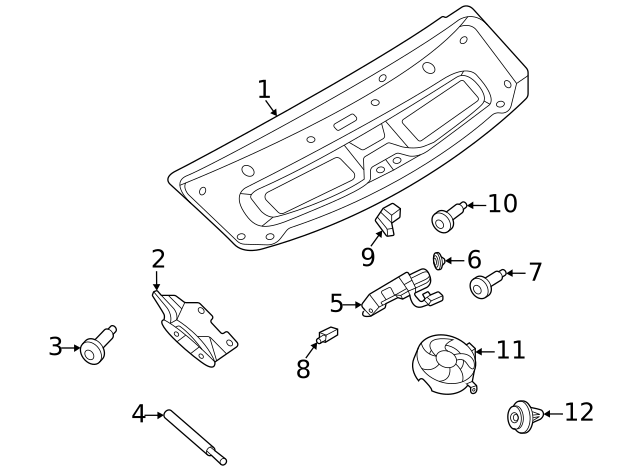 2020-2024 Porsche 911 Engine Lid 992-827-025-Y-GRV | Sunset Porsche Parts