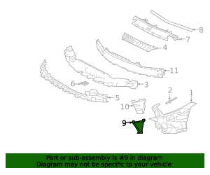 257-885-57-02 - Radiator Support Air Duct 2019-2021 Mercedes-Benz ...