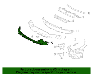 2019-2021 Mercedes-Benz CLS 450 Bumper Cover Support Rail 257-885-36-01 ...