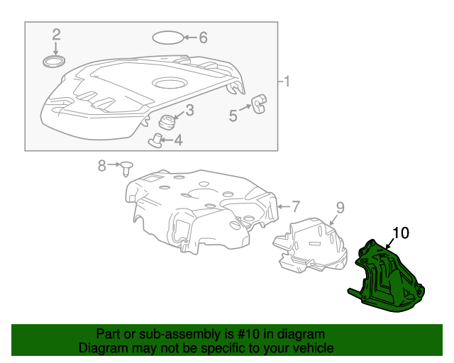 2017-2024 GM Fuel Pipe Shield 12673614 GM | GMPartsDirect.com