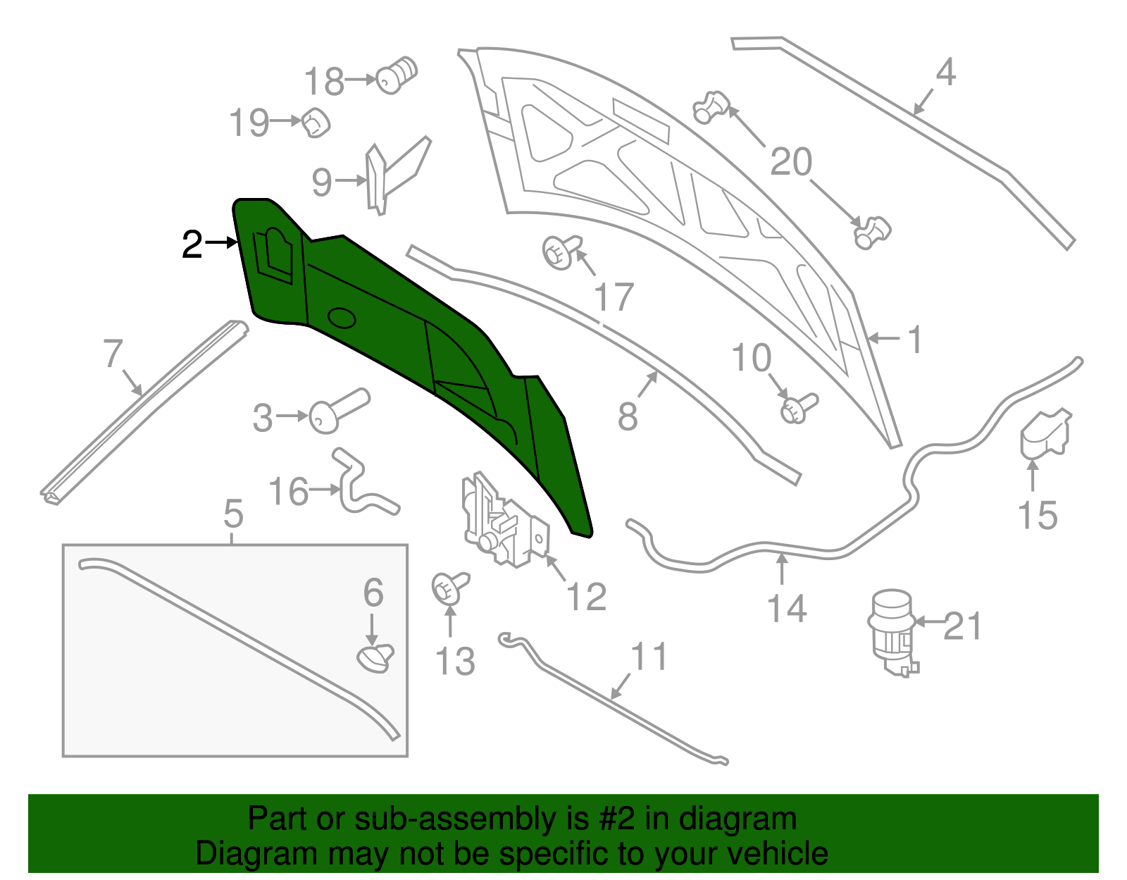 2011-2014 Ford Edge Insulator BT4Z-16738-A | OEM Parts Online