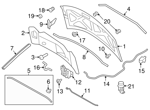 CT4Z-16A238-A - Side Seal 2012-2014 Ford Edge | AutoNationParts.com