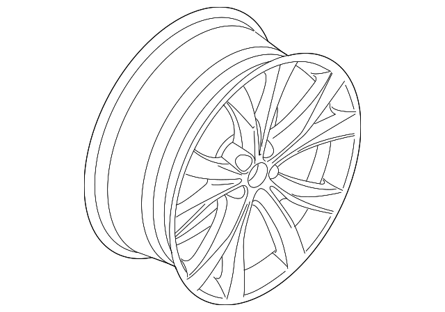 Genuine OEM Ford Part - Wheel Assembly MB5Z-1007-A | Genuine OEM Ford ...
