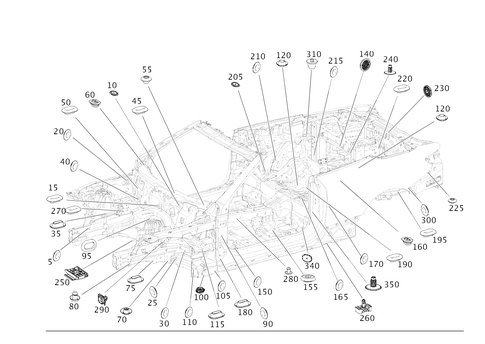 Expansion Plugs, Grommets for 2018 Mercedes-Benz E400 | Mercedes-Benz ...