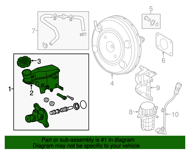58510-A7200 - Master Cylinder 2014-2018 Kia | Kia.Parts Store