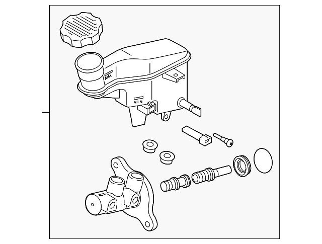 2014-2018 Kia Master Cylinder 58510-A7200 | Kia Automotive Parts