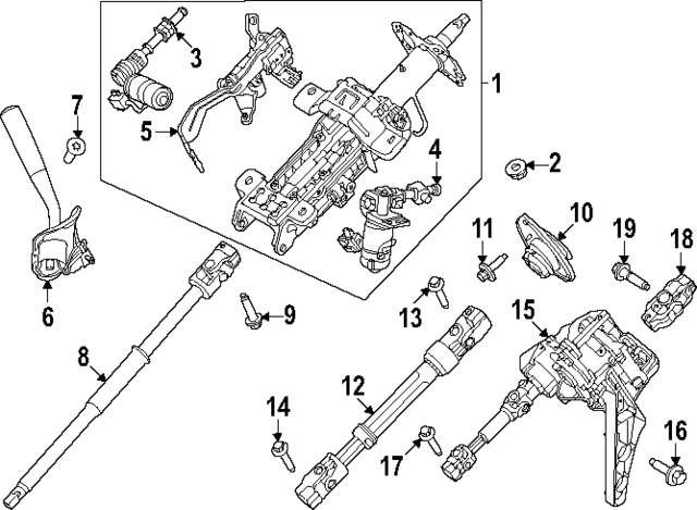 PC3Z-3F840-A - Actuator Assembly 2023-2024 Ford | AwesomeParts.com