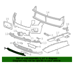 2021-2023 GMC Bright Chrome Front Bumper Fascia Skid Plate 84835802 GM ...