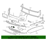 2021-2024 GM Front Bumper Fascia Lower Bracket 84795201 GM ...