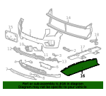 2021-2024 GM Black Front Bumper Fascia Extension 84808684 GM ...