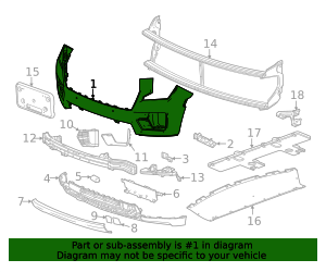 2023 GMC Bumper Cover 87814095 | GMPartsDirect.com