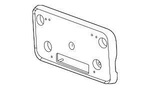 2021-2024 GMC Front License Plate Bracket 84519625 | GM Parts Center