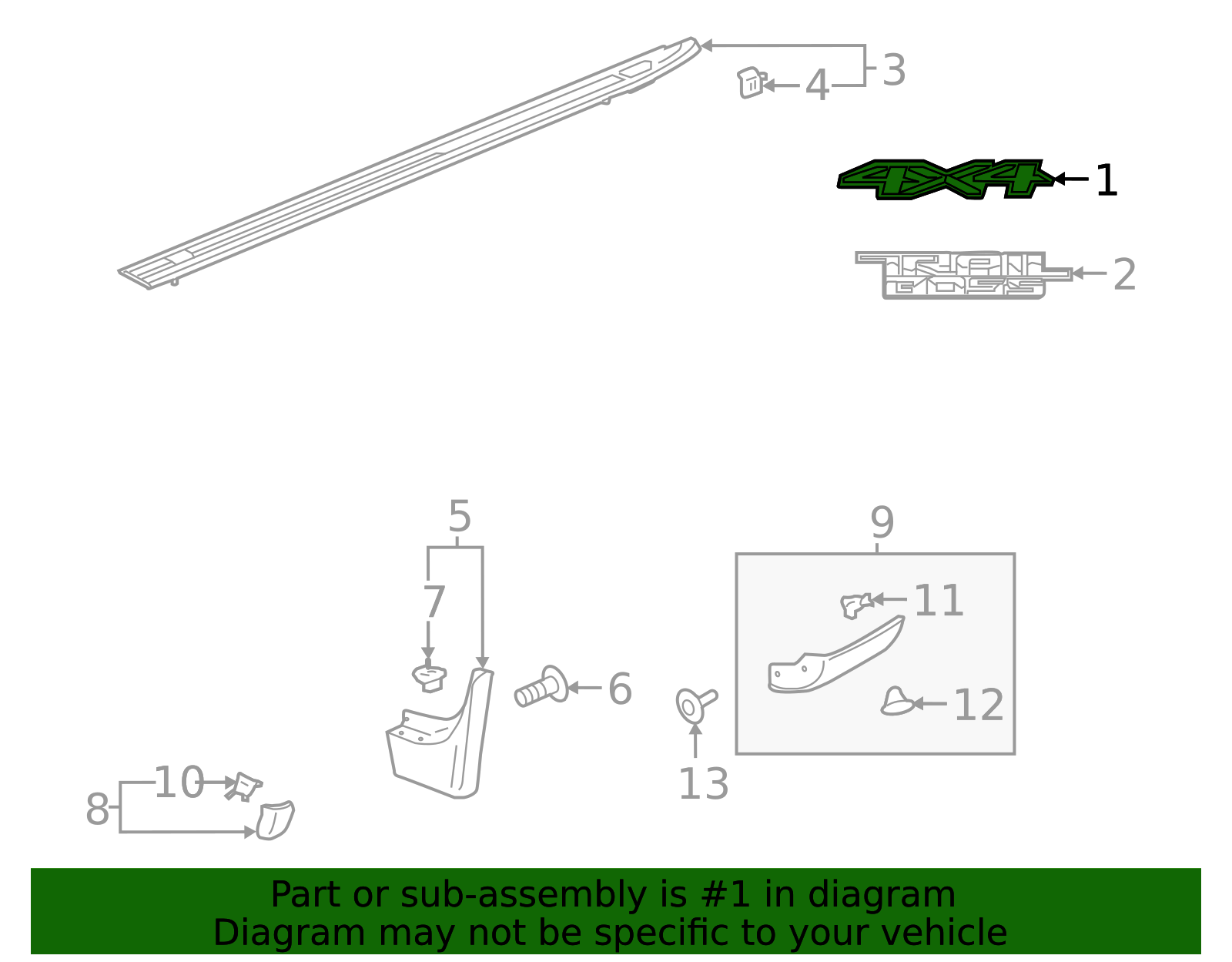 2023-2024 Chevrolet Decal 85154103 | GM Parts Center
