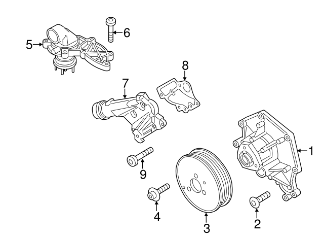 948-106-091-01 - Engine Water Pump Pulley 2008-2018 Porsche ...