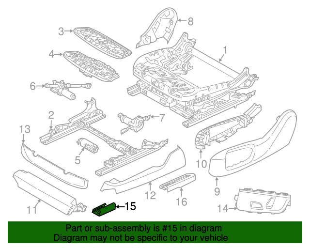 52107348335 - 2014-2019 BMW Track End Cover (52-10-7-348-335) | BMW of ...