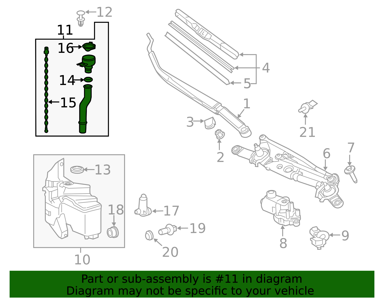 2014-2025 Toyota Corolla Washer Fluid Reservoir Filler Pipe 85301-02050 ...