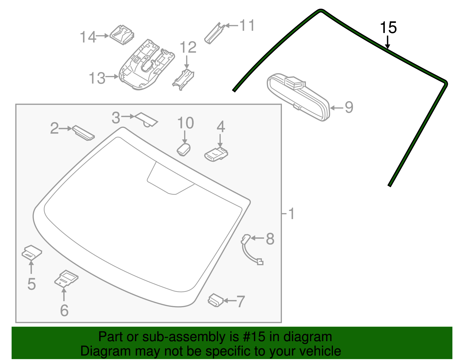 2016-2021 Hyundai Tucson Reveal Molding 86130-D3000 | OEM Parts Online