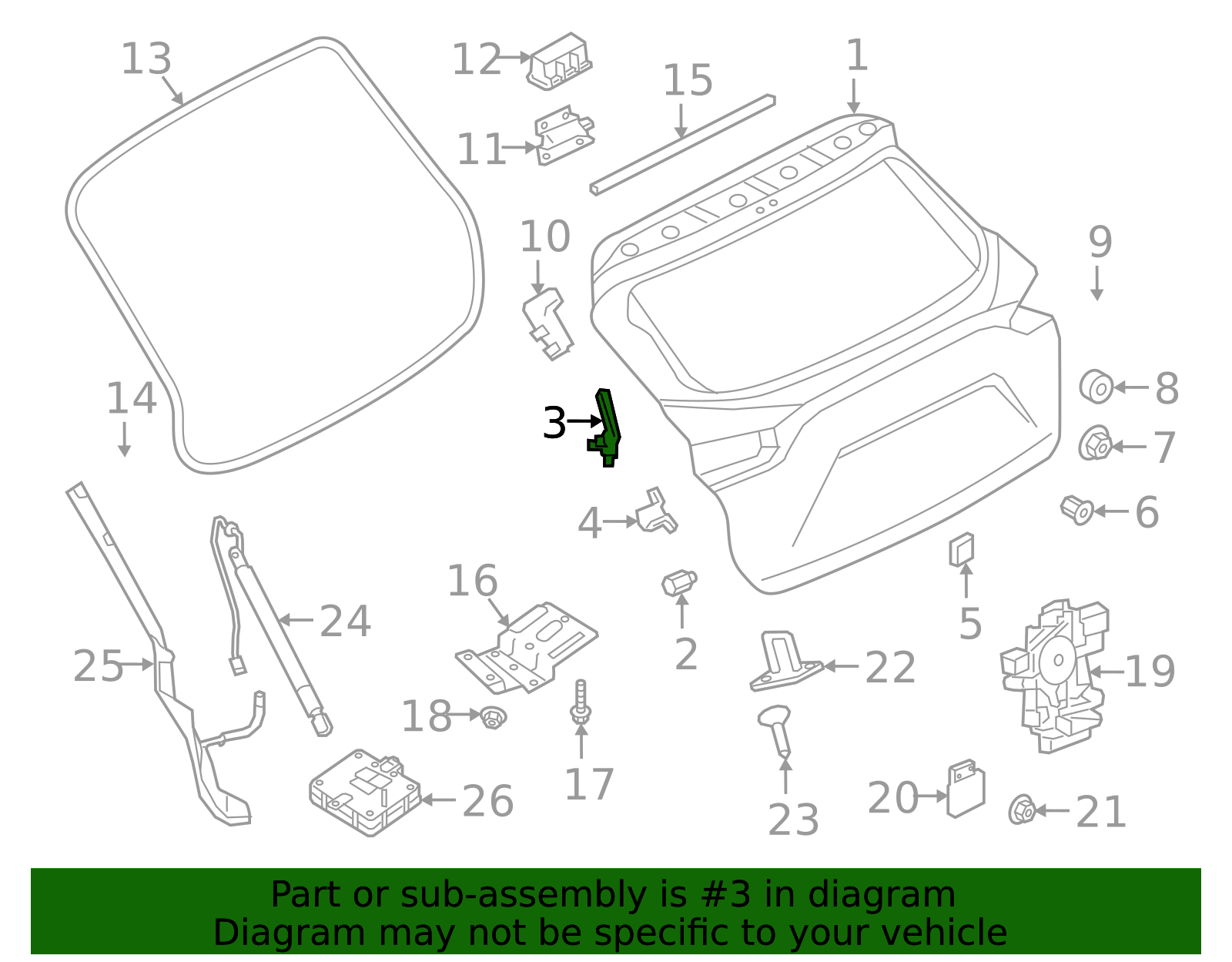 90477-5NA0B - High-Quality Liftgate Bracket for 2019-2020 Infiniti QX50 ...