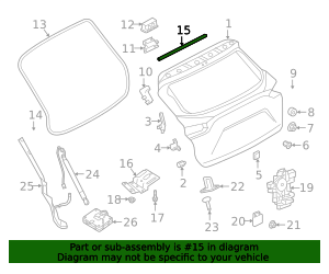 2019-2020 Infiniti QX50 Upper Seal 76816-5NA0A | Faulkner Infiniti of ...