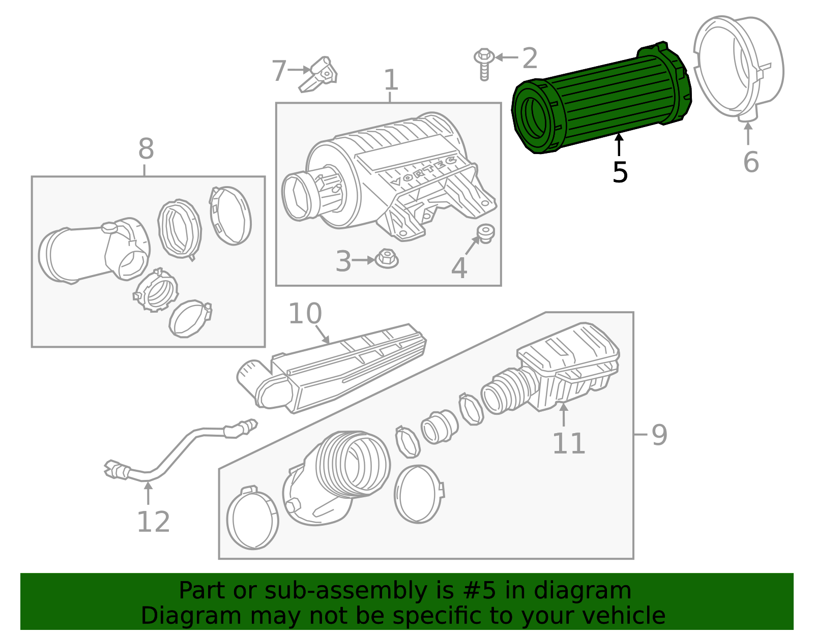 2016-2022 GM Air Filter 84373974 GM | GMPartsDirect.com