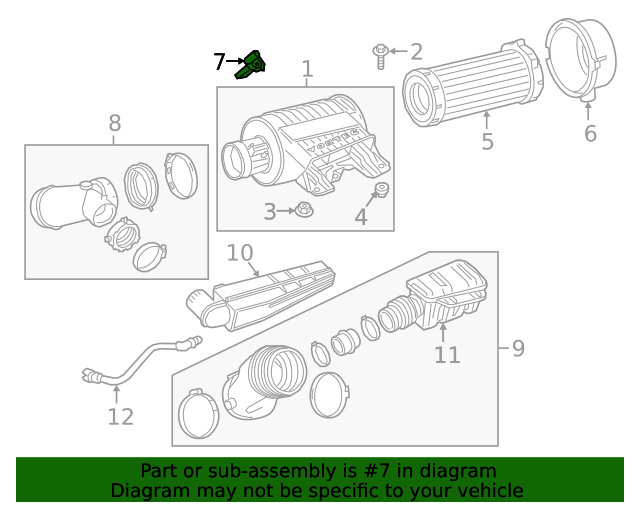 2016-2023 GM Mass Airflow Sensor 23324767 GM | GMPartsDirect.com