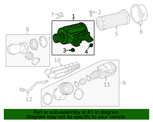 2016 GM Air Cleaner Housing 84000016 | TascaParts.com