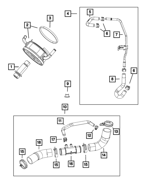 2019-2023 Ram 1500 Engine Oil Heater Tube 68378169AB | Mopar Estores