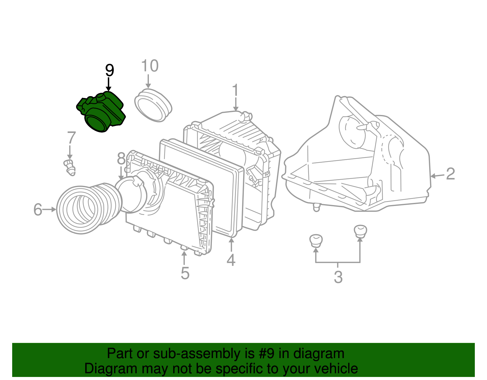 1999-2005 GM Mass Air Flow Sensor, Remanufactured 19112543 GM ...