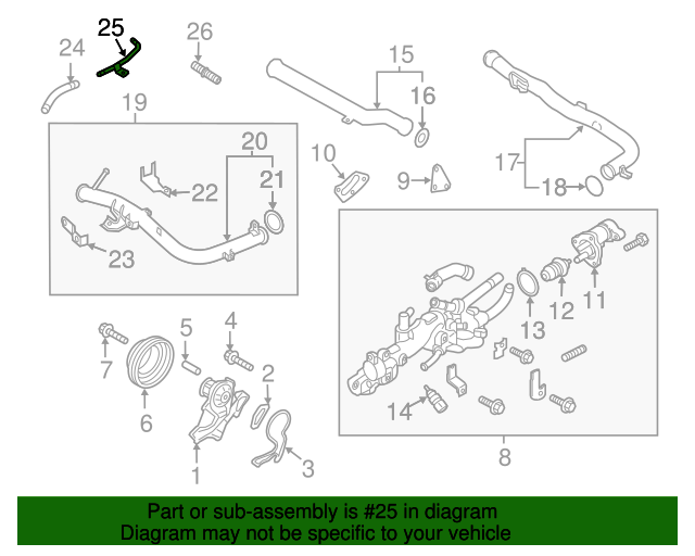 2009-2021 Kia Vent Pipe 25462-3C500 | QuirkParts