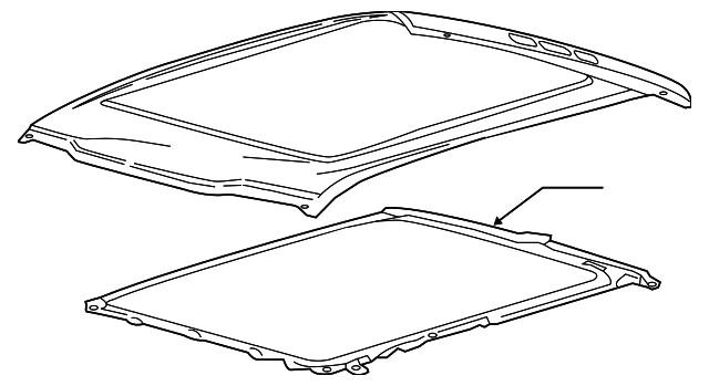 2015-2020 Ford F-150 Panel Assembly - Roof JL3Z-1650202-B | QuirkParts