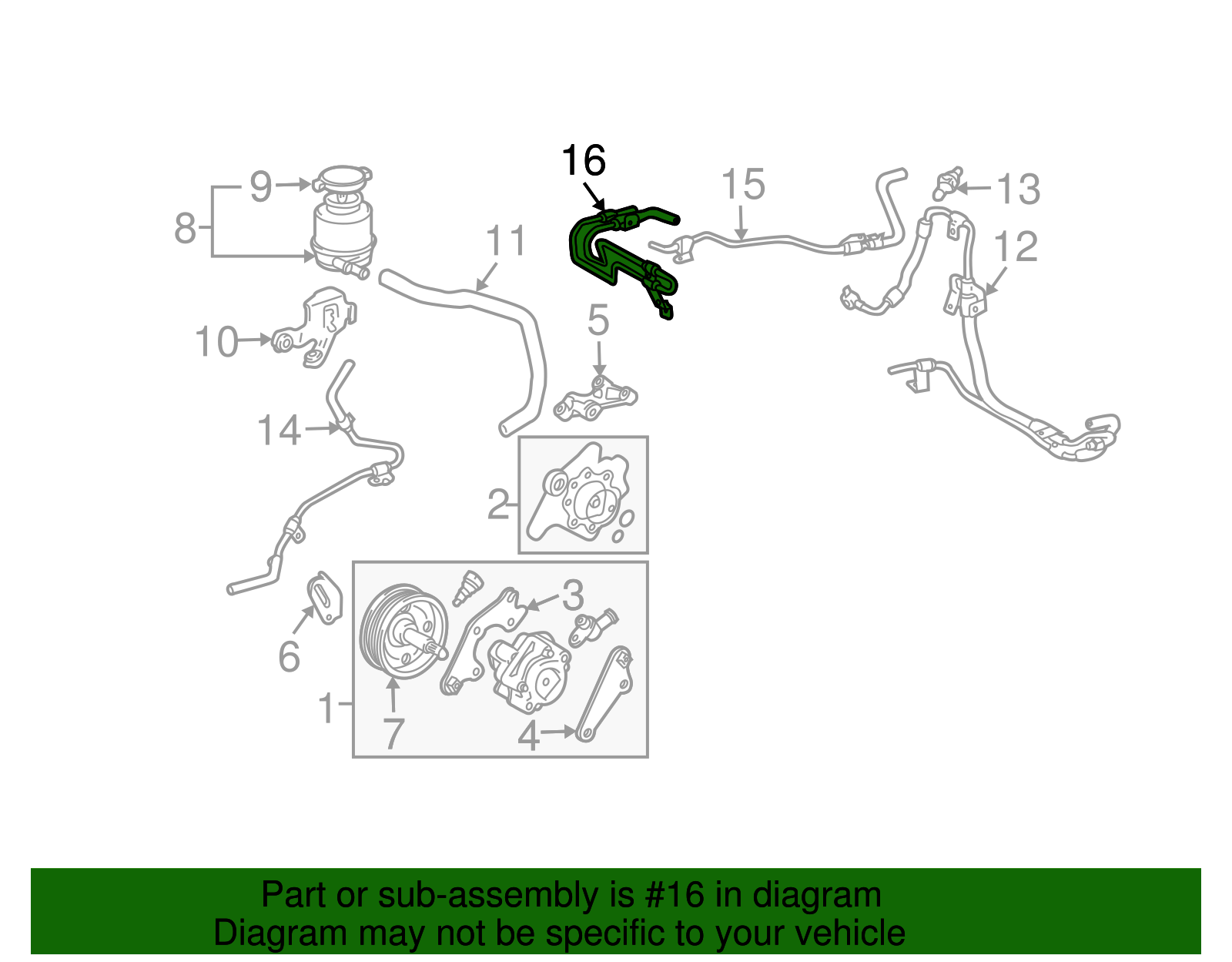 2004-2006 Toyota Sienna Power Steering Cooler Tube 44402-08040 | Toyota ...