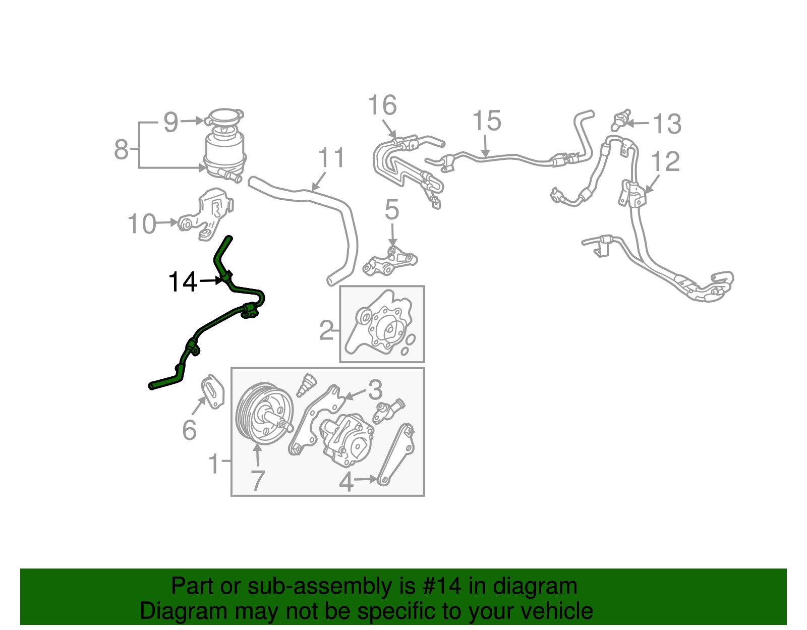 2004-2006 Toyota Sienna Upper Return Tube 44406-08031 | Toyota Parts Center