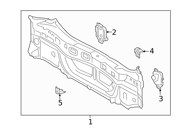 2019-2024 Toyota Reinforced Plate Bracket 58386-0R030 | Smithtown ...