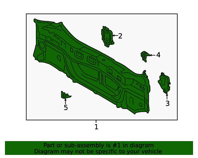 OEM 2019-2024 Toyota Rear Body Panel Part # 58307-0R130 | Modern Toyota ...