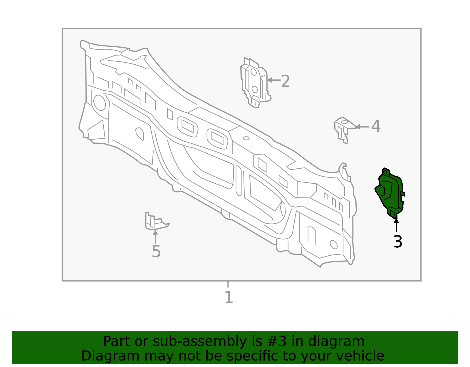 2019-2024 Toyota 2019-2024 Toyota - Reinforced Plate 52164-0R030 ...