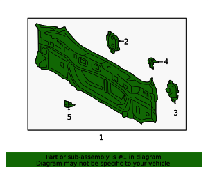 58307-0R130 - Rear Body Panel - 2019-2024 Toyota | OEM Genuine Toyota Parts