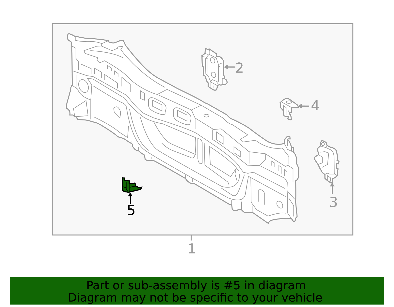 52565-0R040 - Reinforced Plate Bracket - 2019-2024 Toyota ...