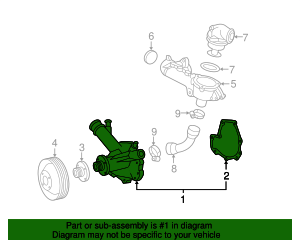 111-200-42-01 - Exchange Water Pump Mercedes-Benz USA Parts