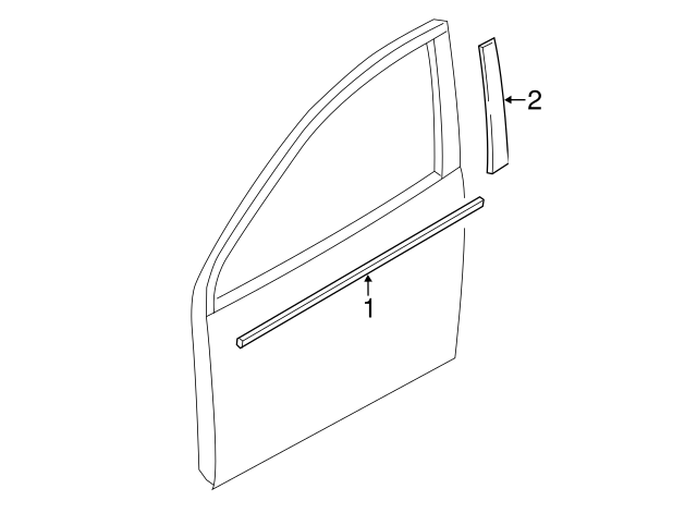 5727A267 - Belt Molding 2014-2024 Mitsubishi | Mitsubishi Direct Parts