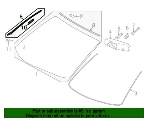 2014-2019 Toyota Highlander Side Molding 75504-0E010 | OEM Parts Online