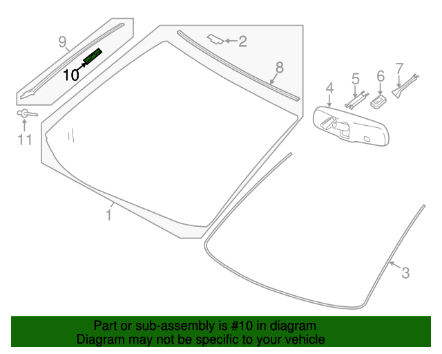 2014-2023 Toyota Side Molding Clip 75545-0E020 | Toyota Parts Center