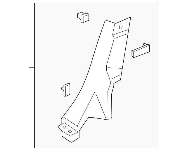 2017-2020 Ford Lower Quarter Trim DS7Z-5431013-AE | OEM Parts Online