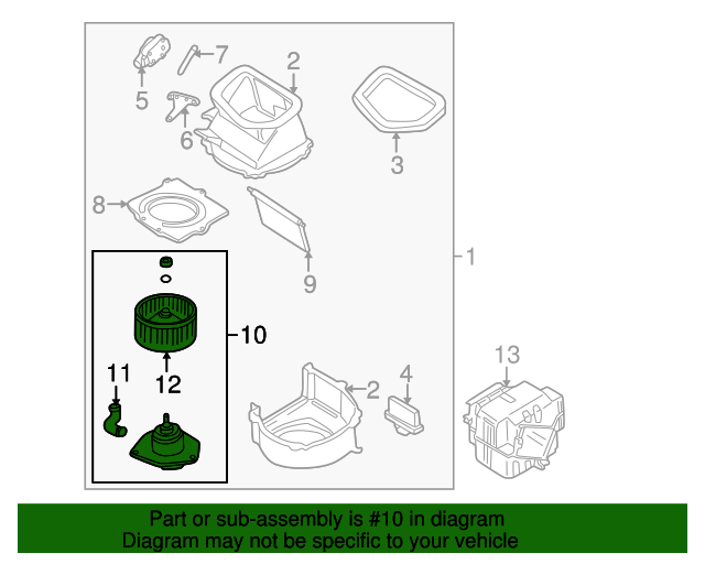 27220-7J201 - Fan & Motor 1995-2004 Nissan | Nissan Parts & Accessories ...