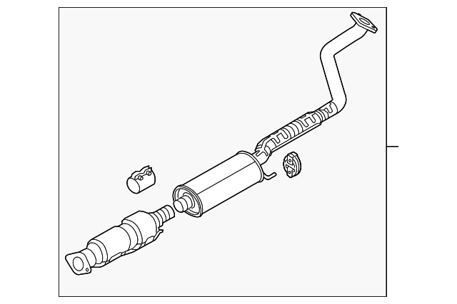 28600-B0350 - Muffler & Pipe 2017-2018 Kia | Kia.Parts Store
