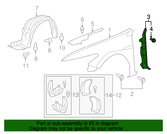 2008-2012 Honda Accord Rear Seal 74105-TE0-A00 | Genuine Honda Parts