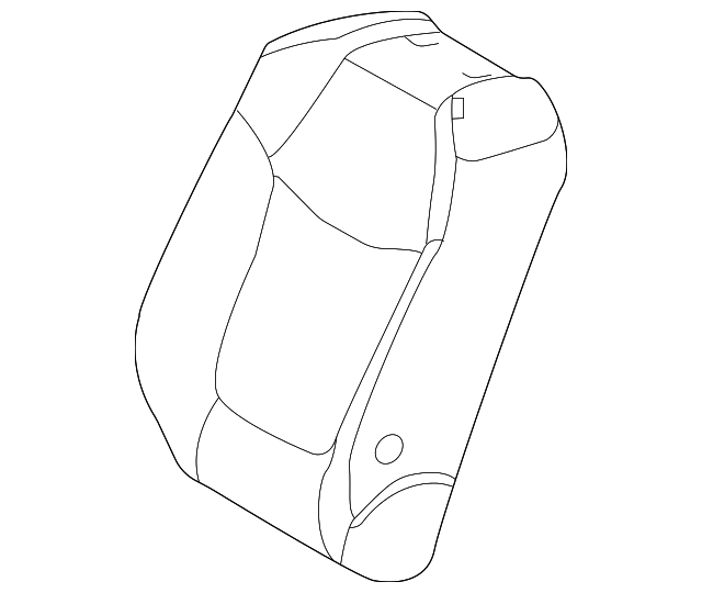 71078-08150-B0 - Seat Back Cushion Cover - 2021-2023 Toyota Sienna ...