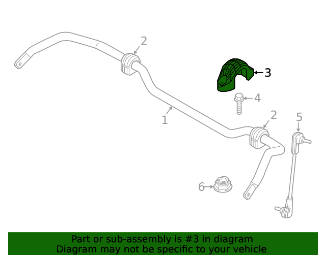 Genuine BMW 33-50-6-861-149 | Stabilizer Bar Bracket | FREE Shipping on ...
