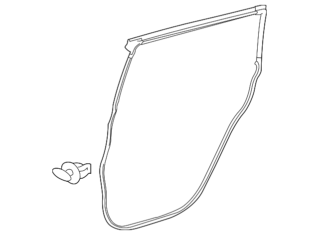 2020-2023 Toyota Highlander Door Weather-Strip 67871-0E080 | Toyota Parts